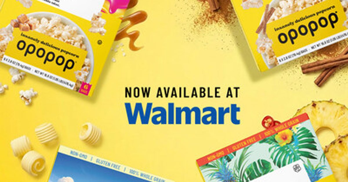 Opopop's Big Pop: Gourmet Brand Hits Walmart's National Snack Aisle ...