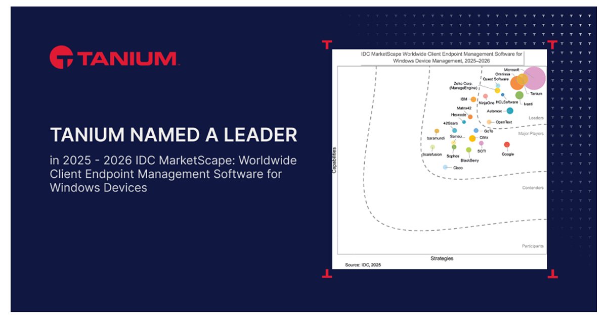 Tanium Cements Leadership in AI-Driven Windows Device Management ...