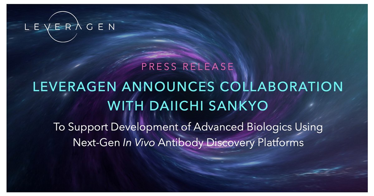 Daiichi Sankyo, Leveragen Ally to Fast-Track Advanced Biologics ...