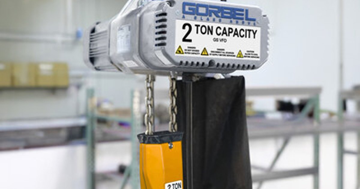 Gorbel's VFD Hoist Aims to Redefine Industrial Lifting Precision ...