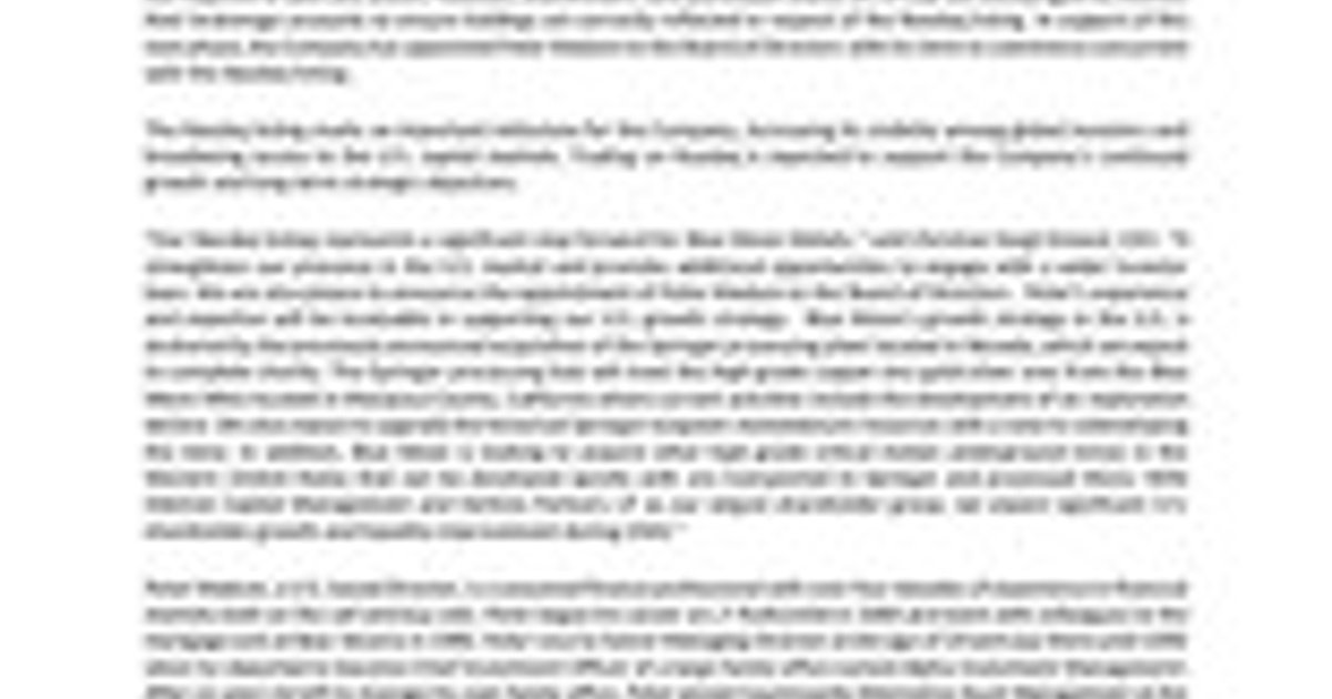 Blue Moon Metals Hits Nasdaq, Taps Wall Street Vet for US Growth ...