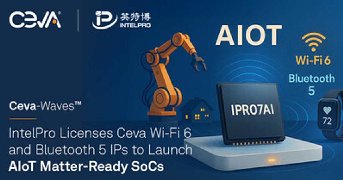 Ceva & IntelPro Team Up to Power Next-Gen AIoT Devices with New Chipset ...